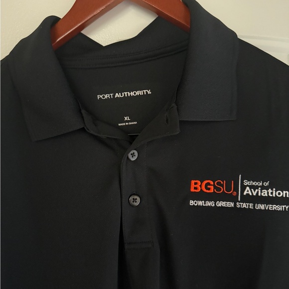 Port Authority | Shirts | Port Authority Black Bgsu Aviation Polo Shirt ...